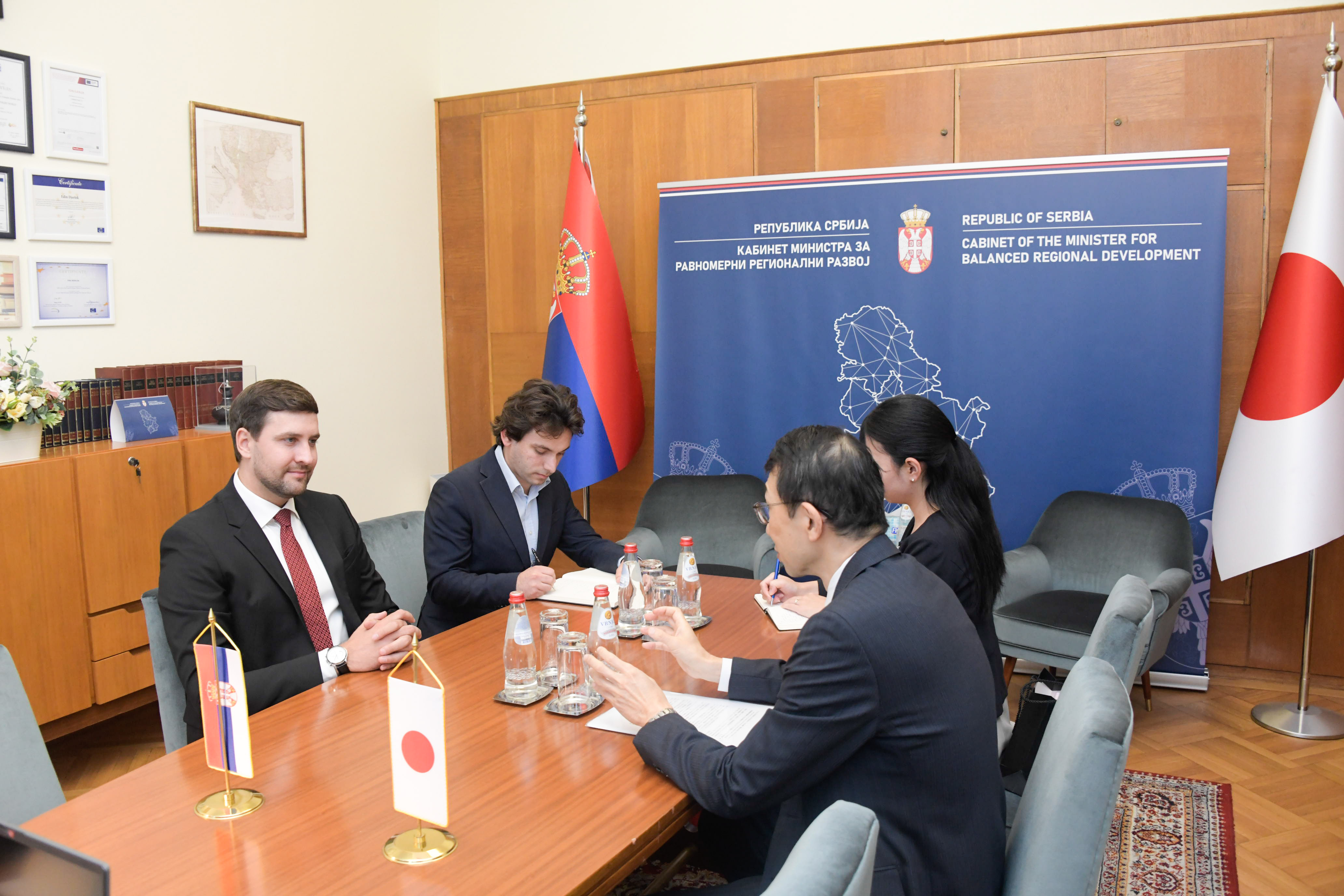 Ministar Edin Đerlek razgovarao sa ambasadorom Japana Akirom Imamurom